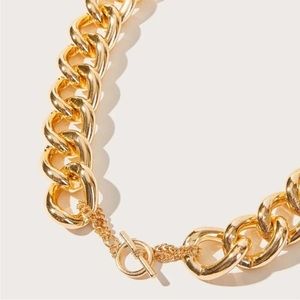 Zara | Jewelry | Zara Gold Chain Necklace Link Thick Chunky New | Poshmark